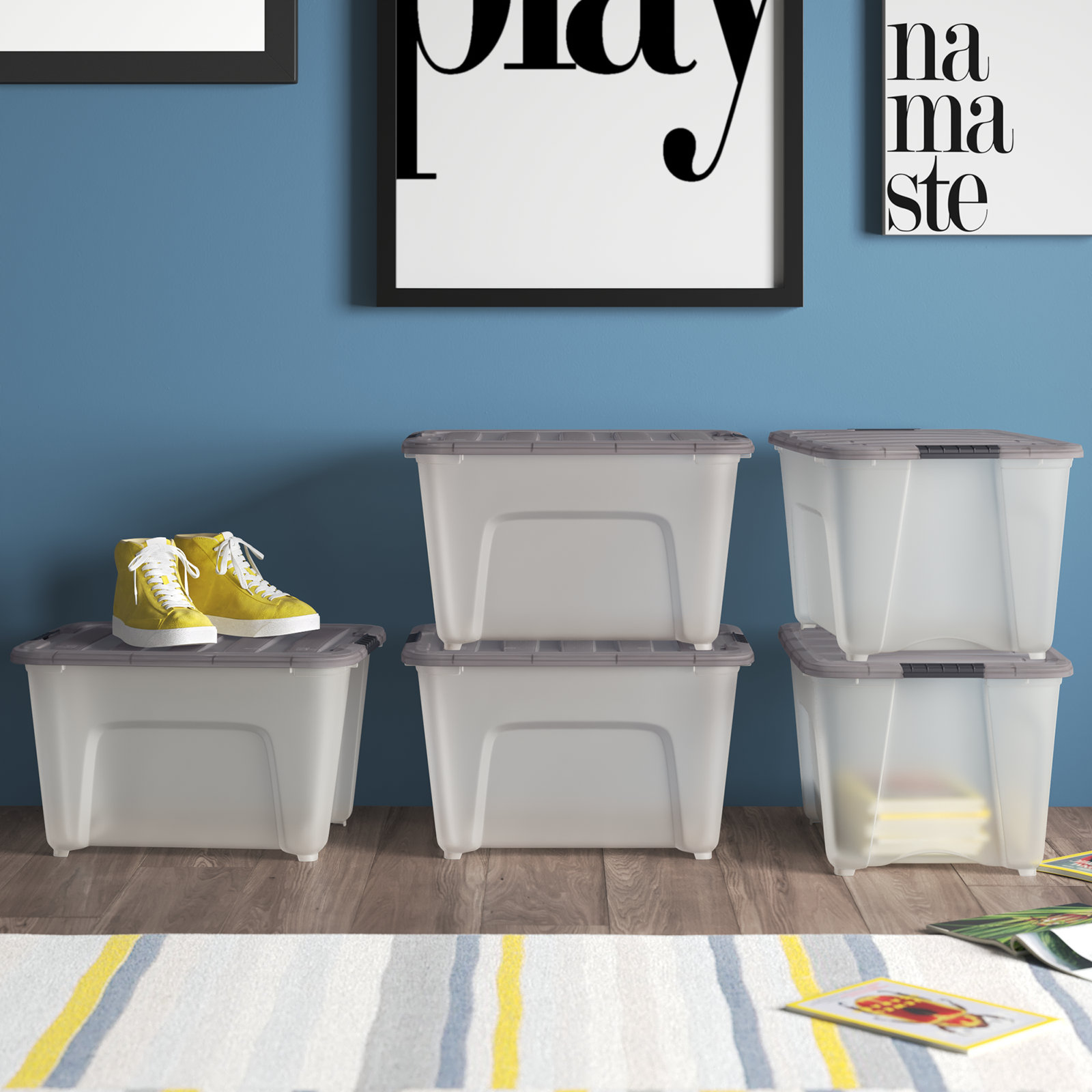 IRIS USA, Inc. 32 Qt [8 GAL] Stack & Pull Storage Box & Reviews ...